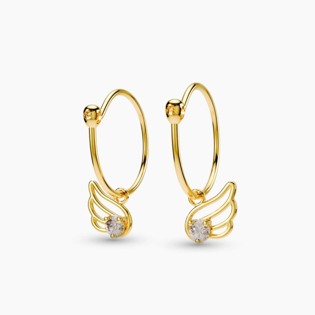 Anting Anak Loop Hoop Angel Wings Littlethingshewear